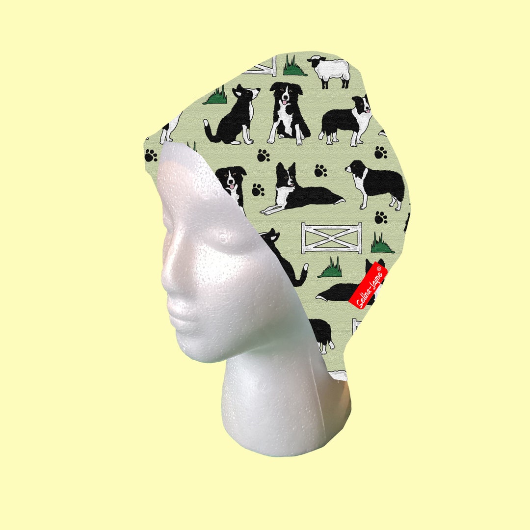 Scrub Cap Border Collie Dogs Design by Selina-jayne - Etsy