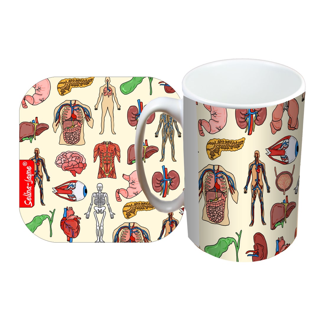 Anatomy Mug and Coaster Gift Set by Selina-jayne - Etsy