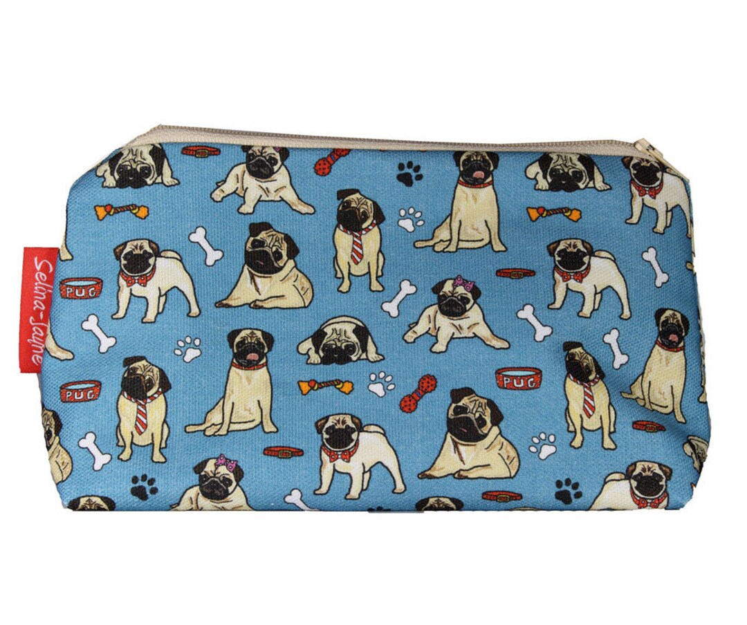 Pug Dogs Cosmetic Bag by Selina-jayne - Etsy