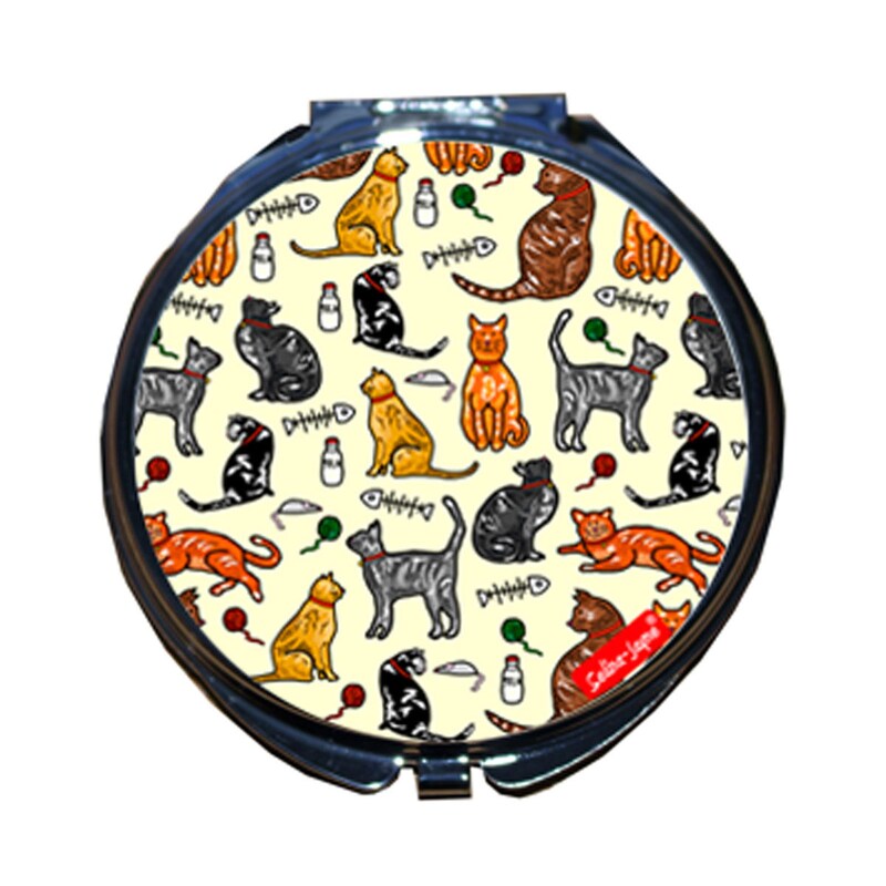Cat Compact Mirror - Etsy