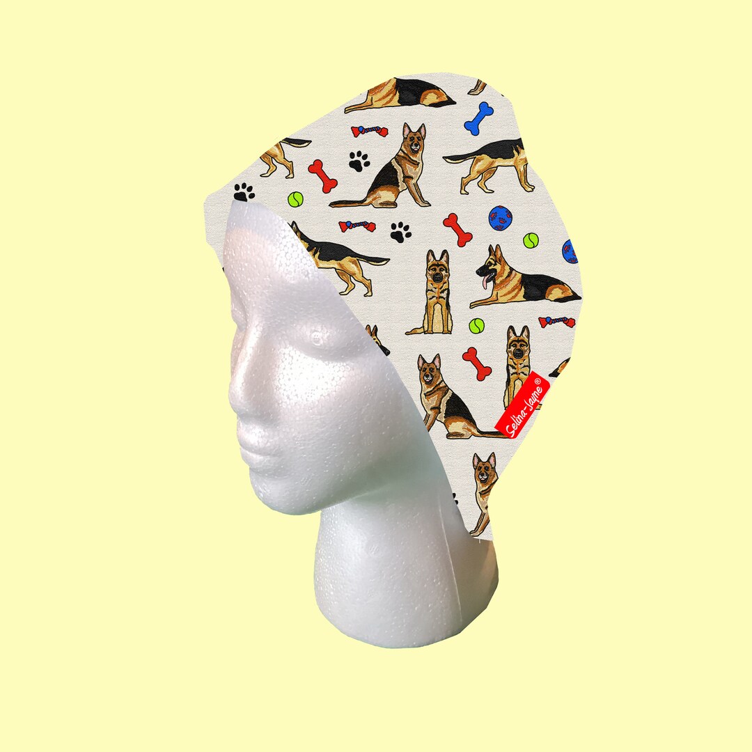 Scrub Cap German Shepherd Dog Design by Selina-jayne - Etsy