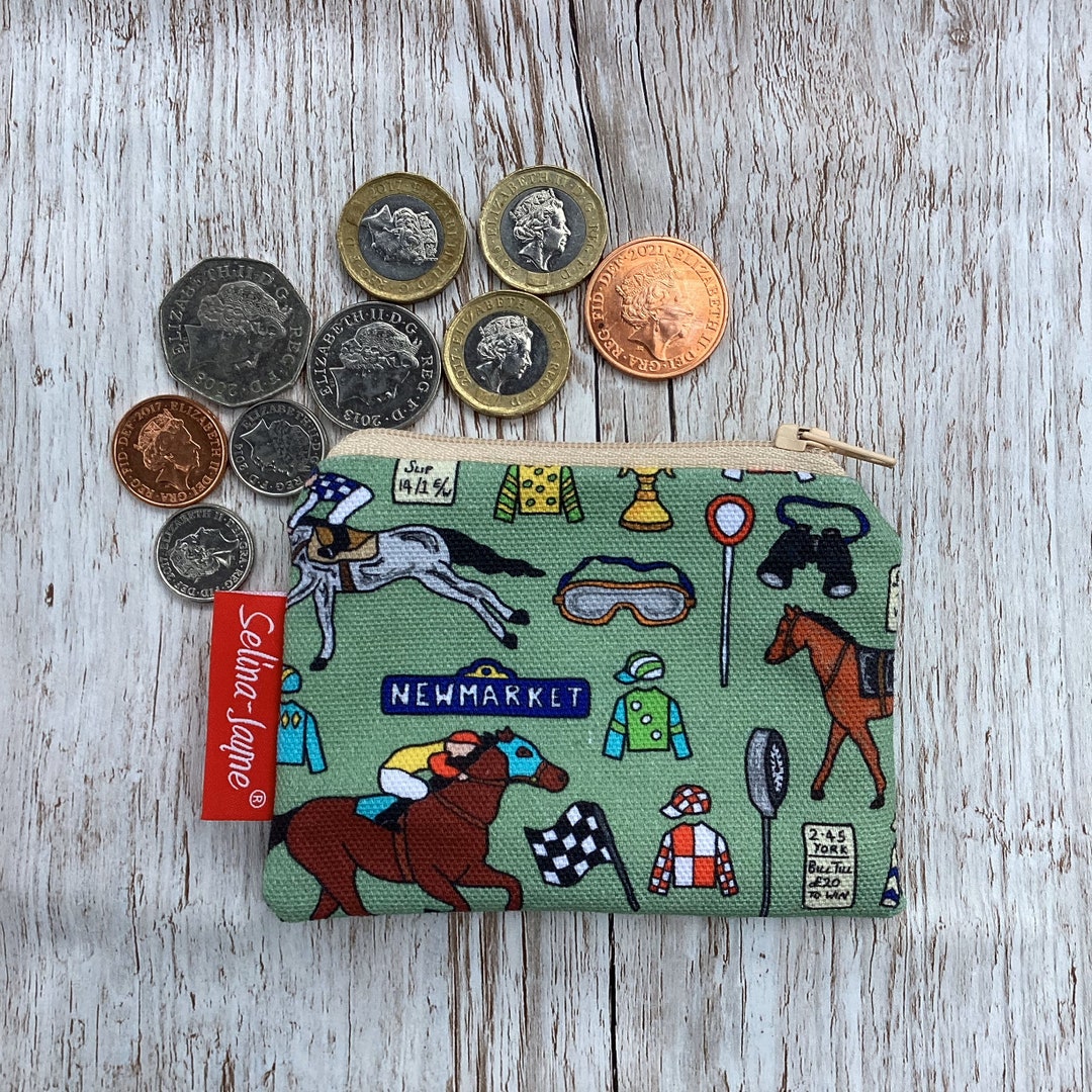 Horse Racing Design Fabric Coin Purse by Selina-jayne - Etsy