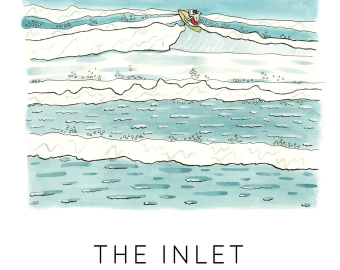 Watercolor Illustration Art Print of the Inlet New Smyrna - Etsy