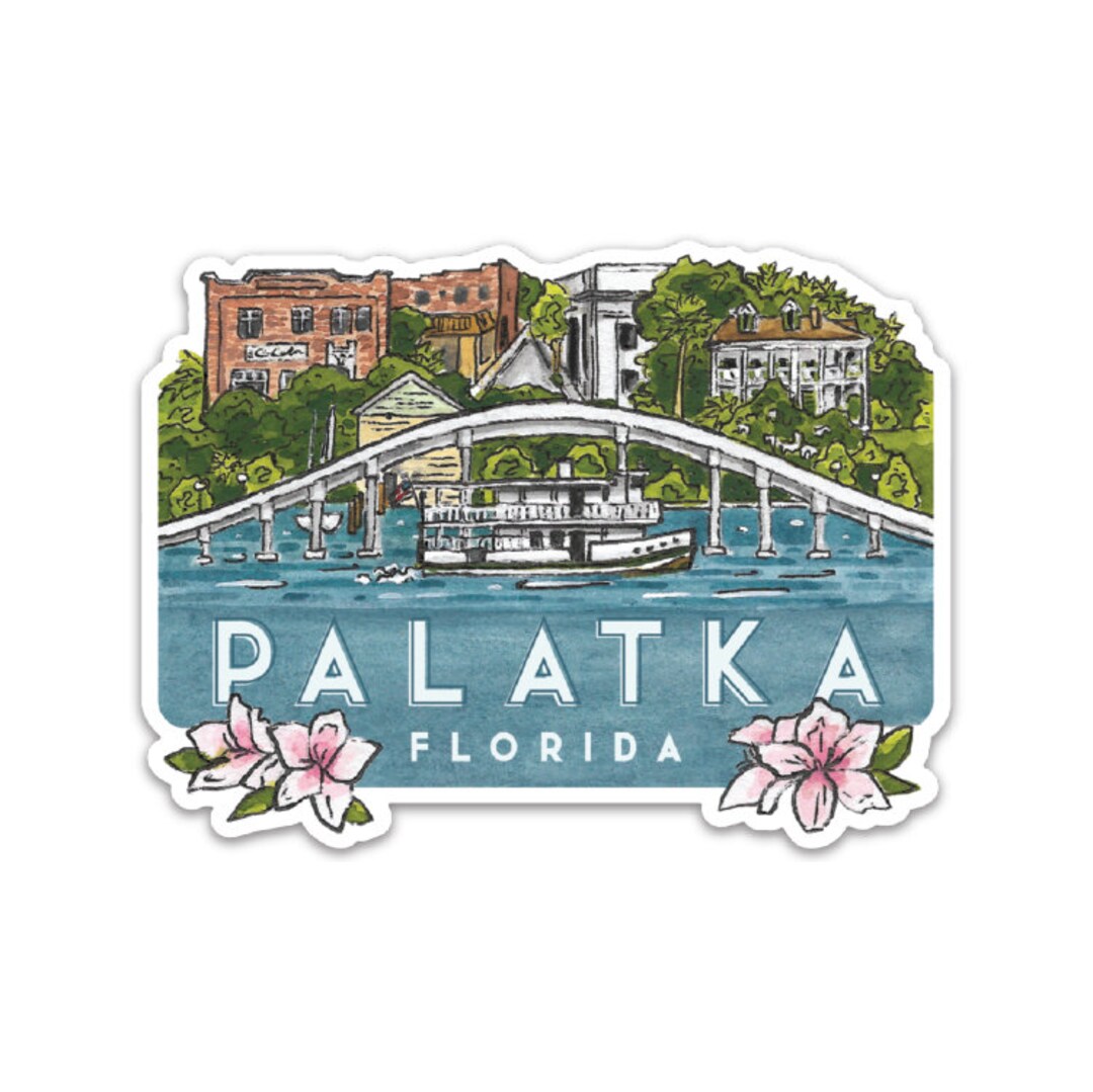 Palatka, Florida Travel Sticker - Etsy
