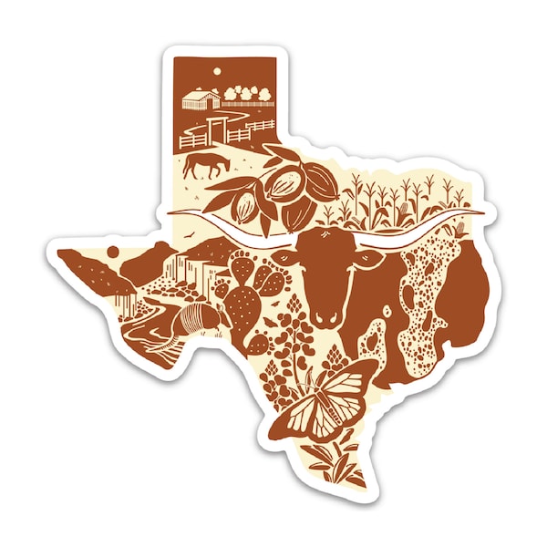 Texas State Parks Stickers - Etsy