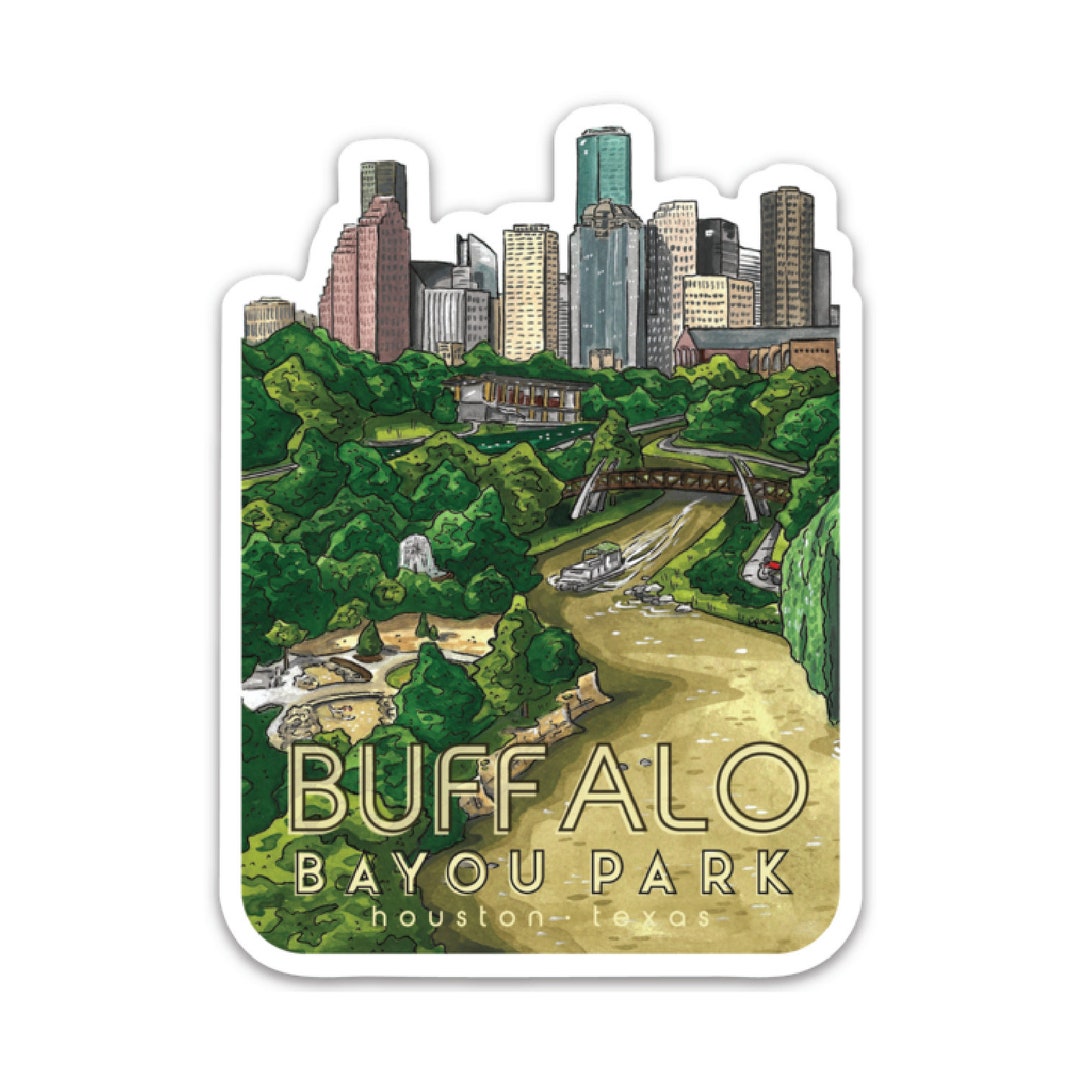 Buffalo Bayou Park Houston Texas Sticker by Jelly Press - Etsy