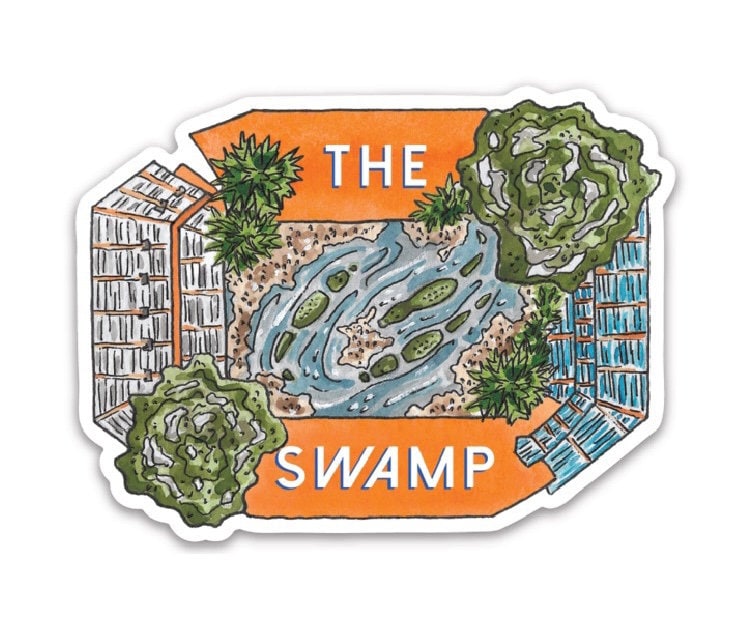 The Swamp University of Florida Gators Travel Sticker | Etsy