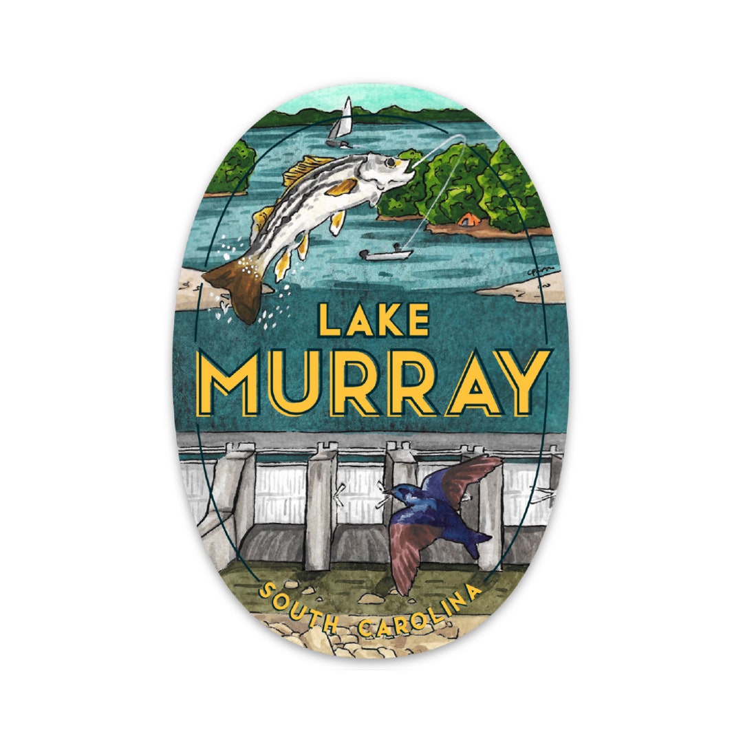 Lake Murray Columbia South Carolina Sticker - Etsy