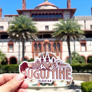 Explore St. Augustine Florida Travel Sticker Jelly Press - Etsy