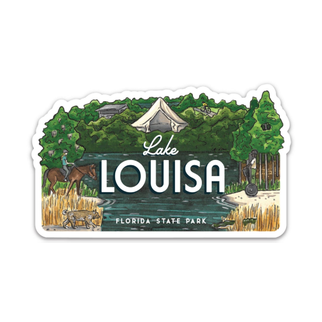 Lake Louisa Florida State Park Clermont Sticker - Etsy