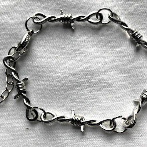 Barbed Wire Look Bracelet - Etsy