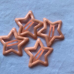Star Colour Hair Barrette Clips (sets of 4) Hair Accessories Star Clip ...