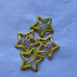 Star Colour Hair Barrette Clips (sets of 4) Hair Accessories Star Clip ...
