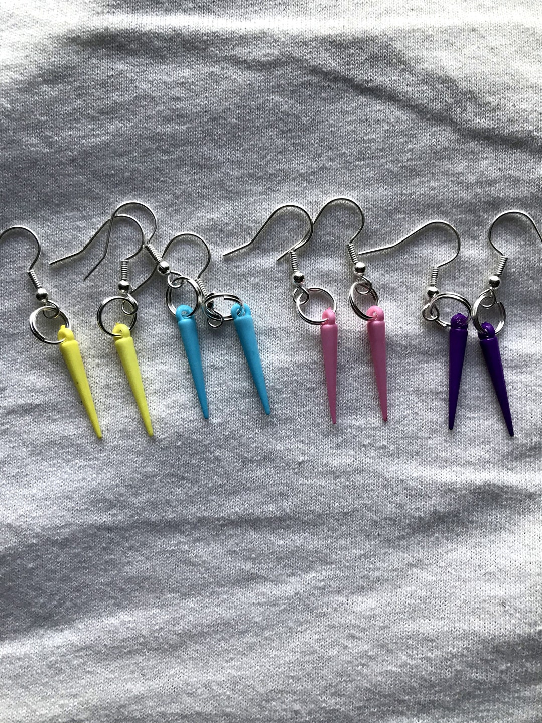 Spike Dagger Coloured Earrings Emo Goth Cool Fashion Rock Tattoo - Etsy
