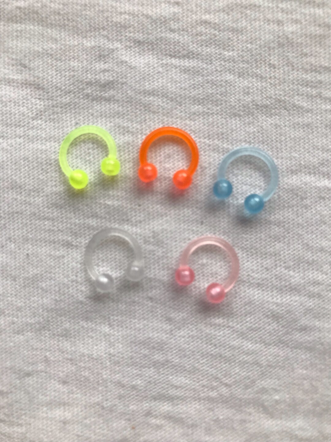 Acrylic Septum Horseshoe Rings | Colourbody Piercing. Gothic Nose ...