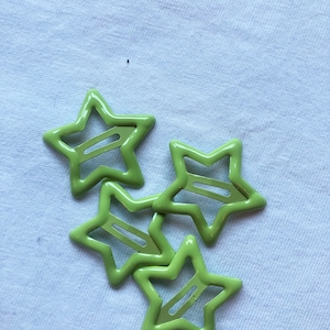 Star Colour Hair Barrette Clips (sets of 4) Hair Accessories Star Clip ...