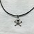 Skull and Bones Cord Rope Choker Necklace & Pendent | Emo Goth Cool ...