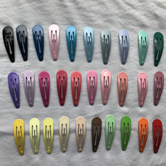 Mixed Barrette Hair Clips Sets of 5 Colourful Selection | Etsy