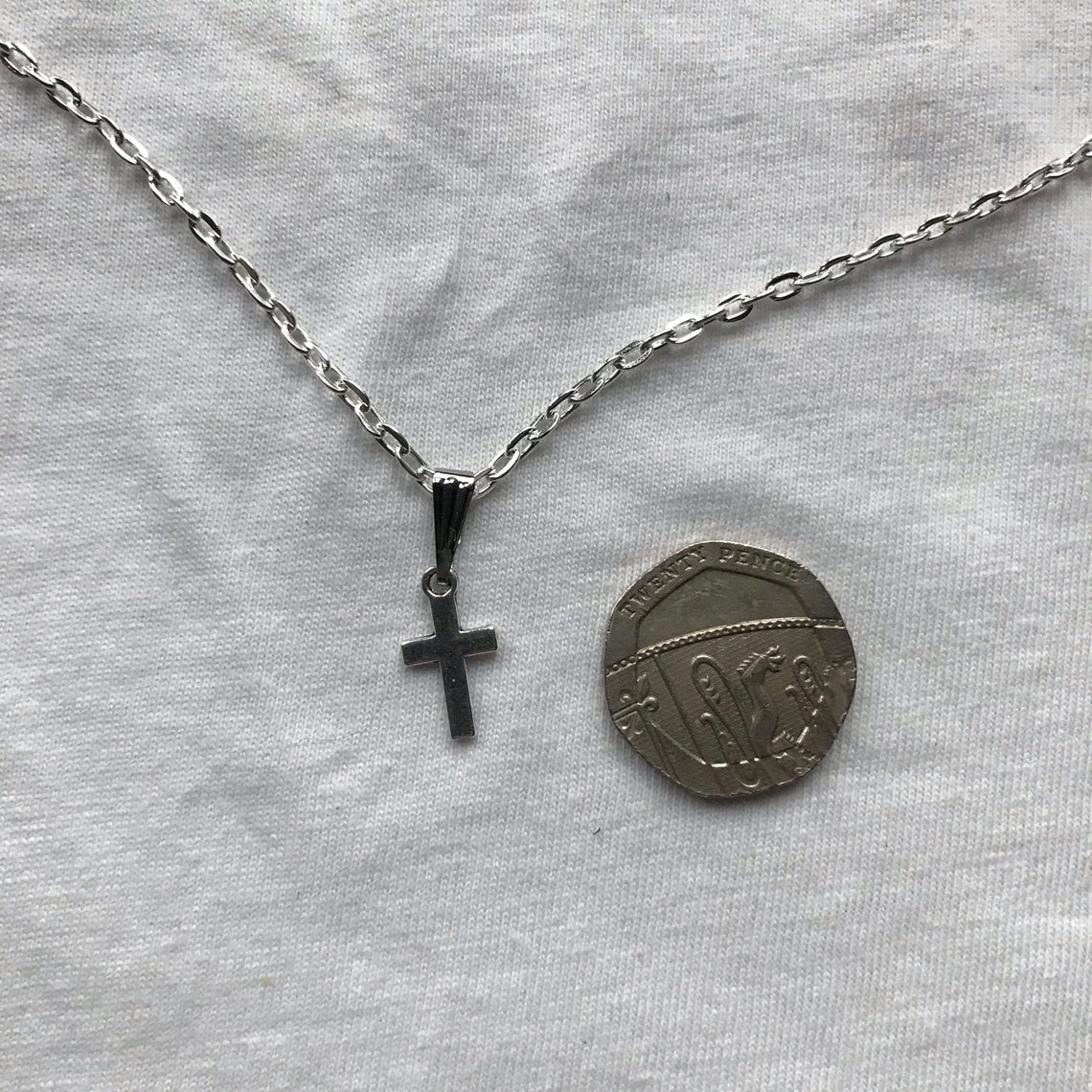 Crucifix Silver Necklace & Pendent Emo Goth Cool Fashion - Etsy