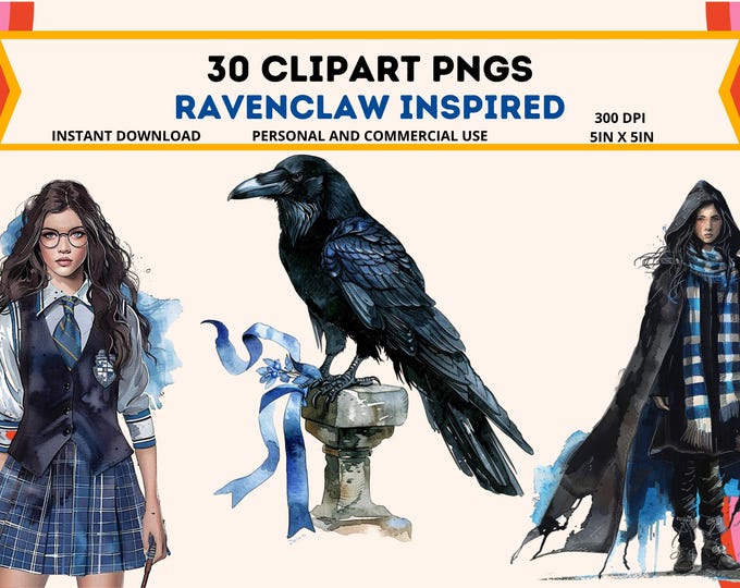 HP Wizard Ravenclaw Clipart PNG | House Emblem | Eagle Crest | Digital ...