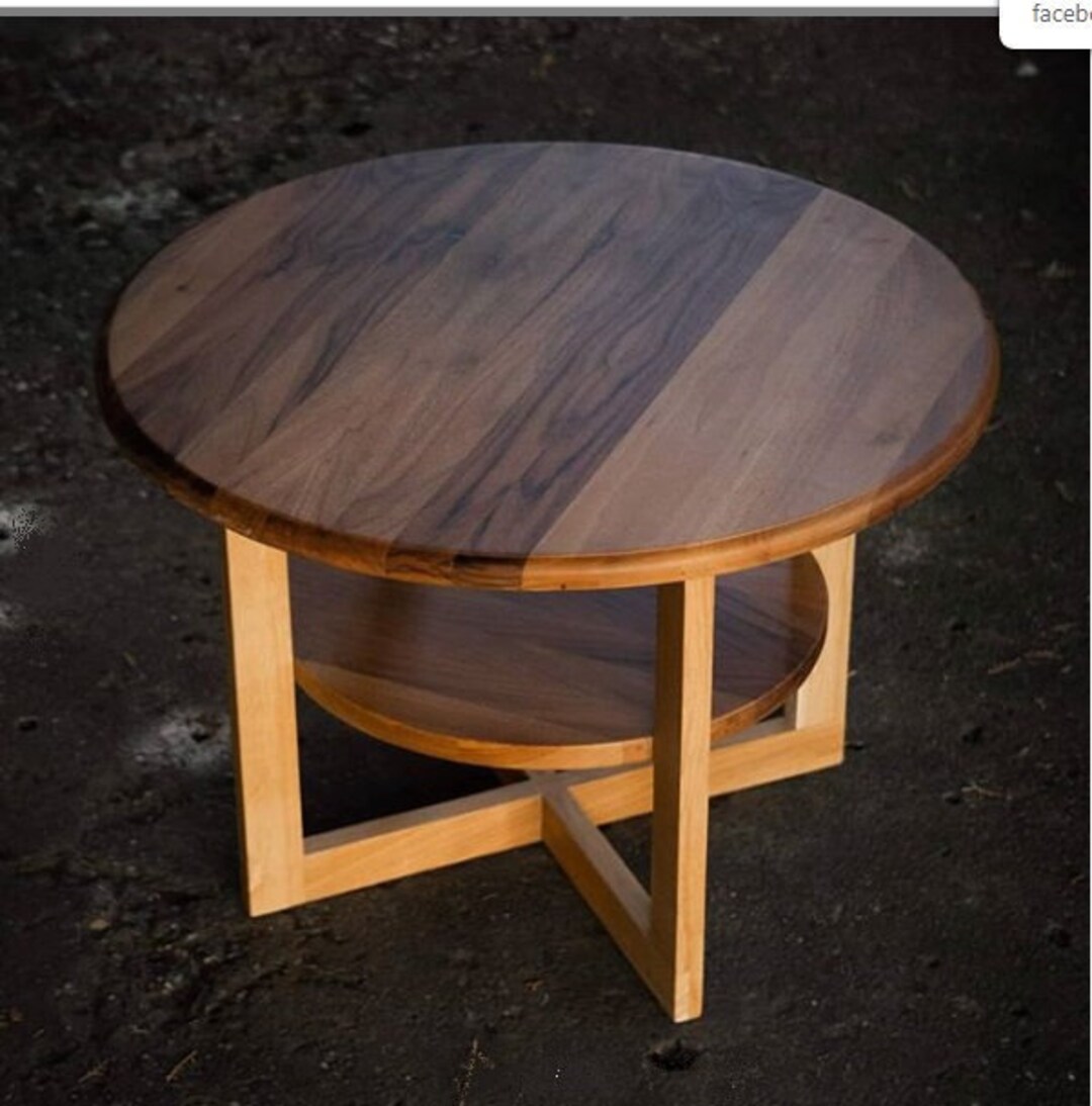 Walnut-oak Coffee Table - Etsy