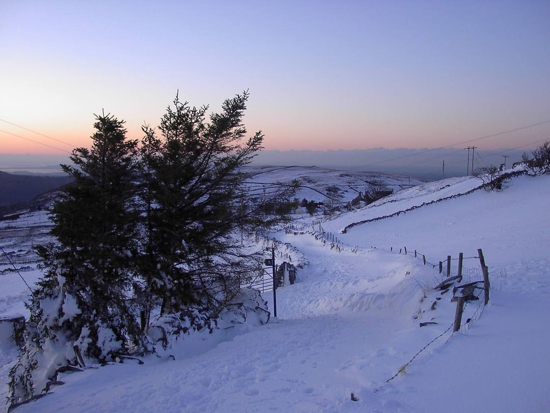 Printable Winter Snow Scene in Wales Art Print/picture/home Decor Wall ...