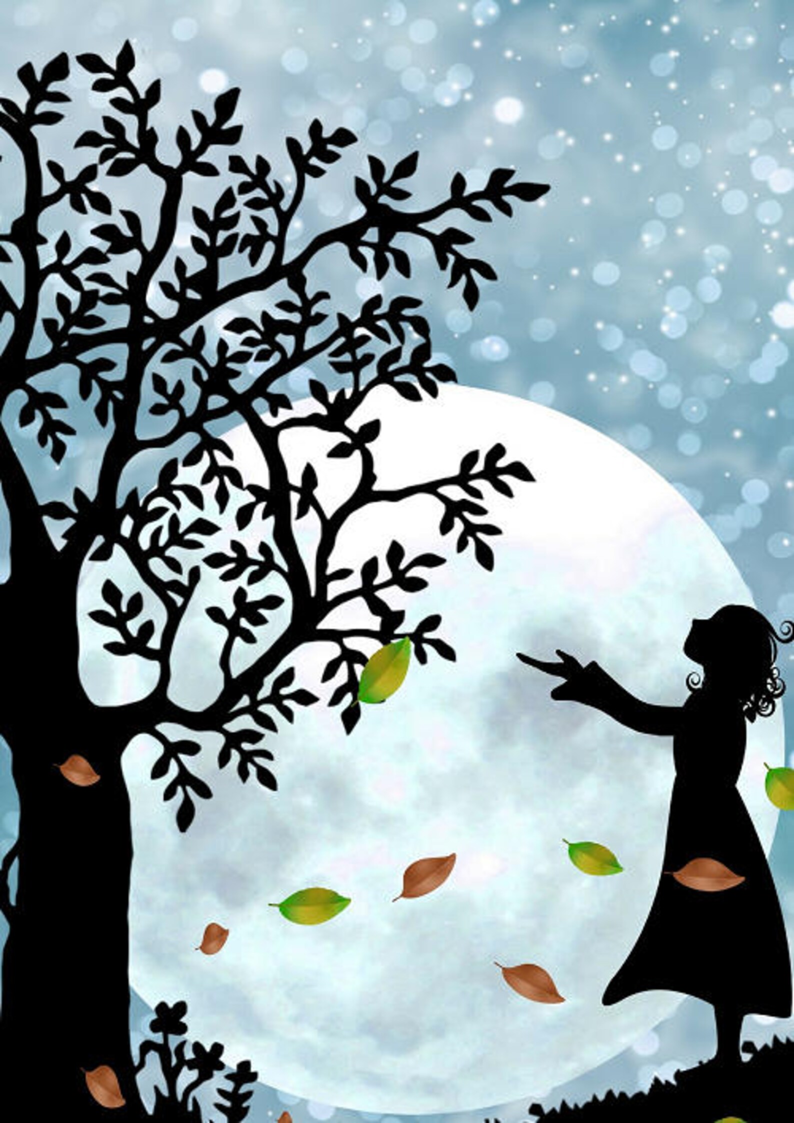 Harvest Moon Art Print/picture/home Decor Wall - Etsy