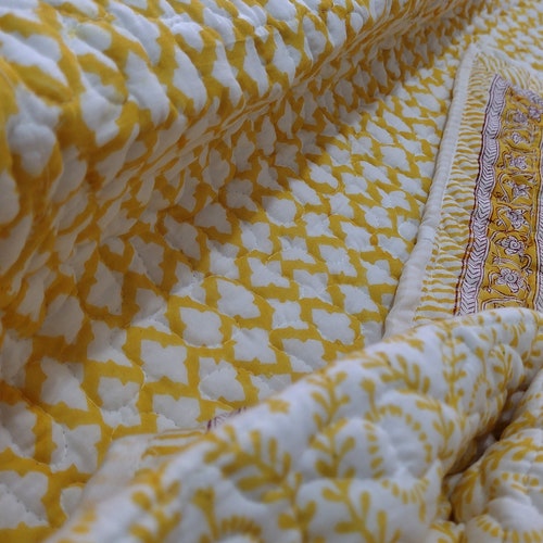 Reversible Quilt Soft Quality Quilthand Block Print Quilt - Etsy