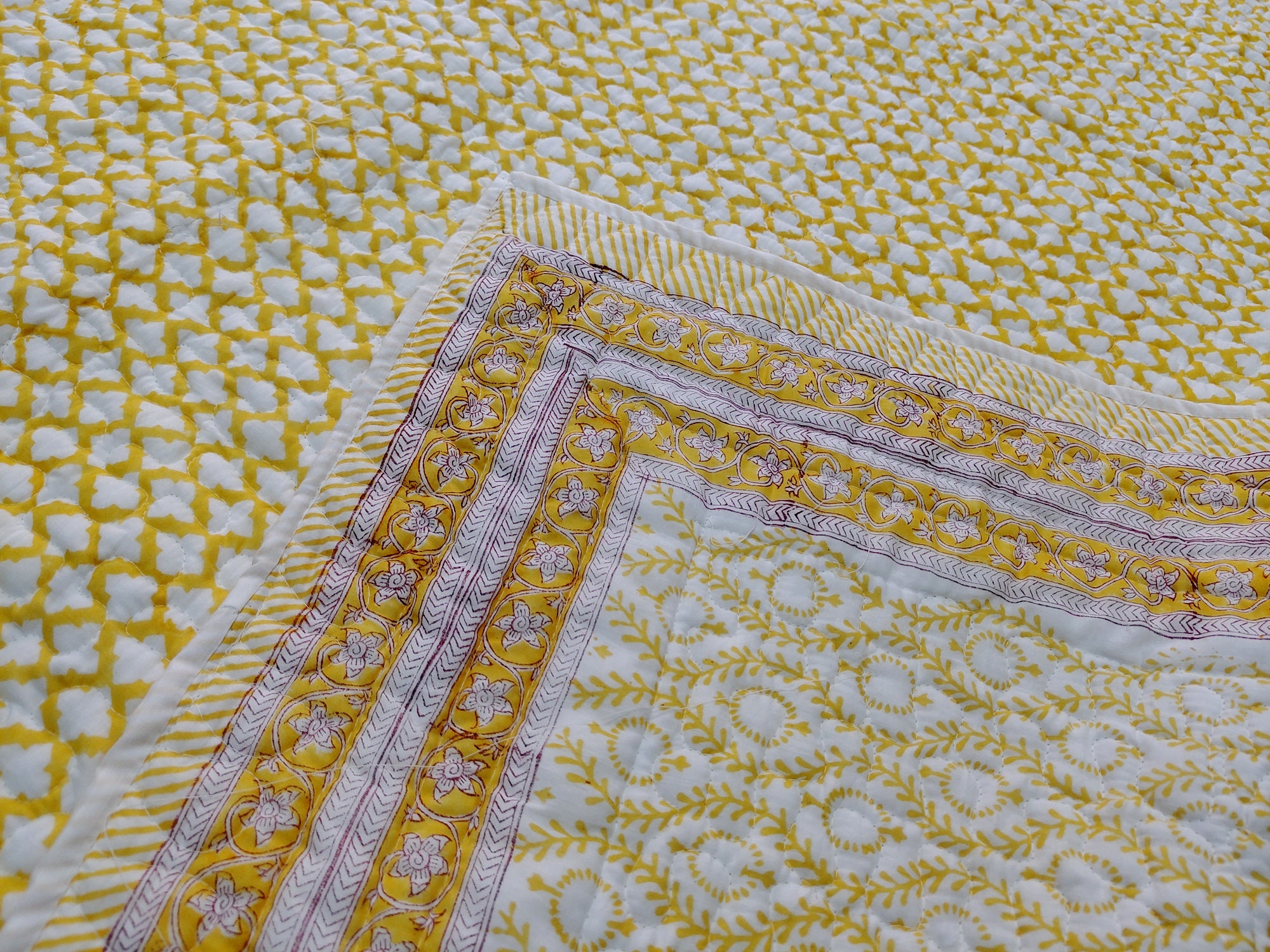 Reversible Quilt Soft Quality Quilthand Block Print Quilt - Etsy