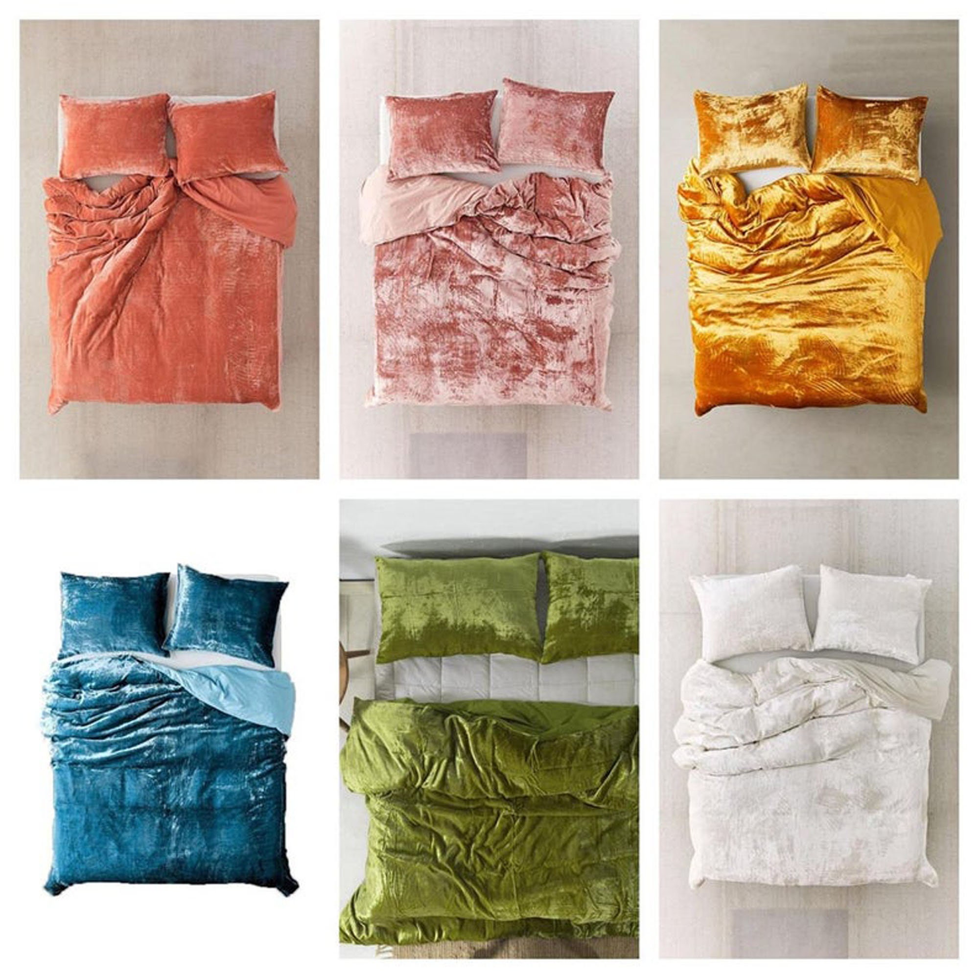 Ultra Luxury Velvet Duvet Cover 3 Pcs Feather Soft Set Donna | Etsy