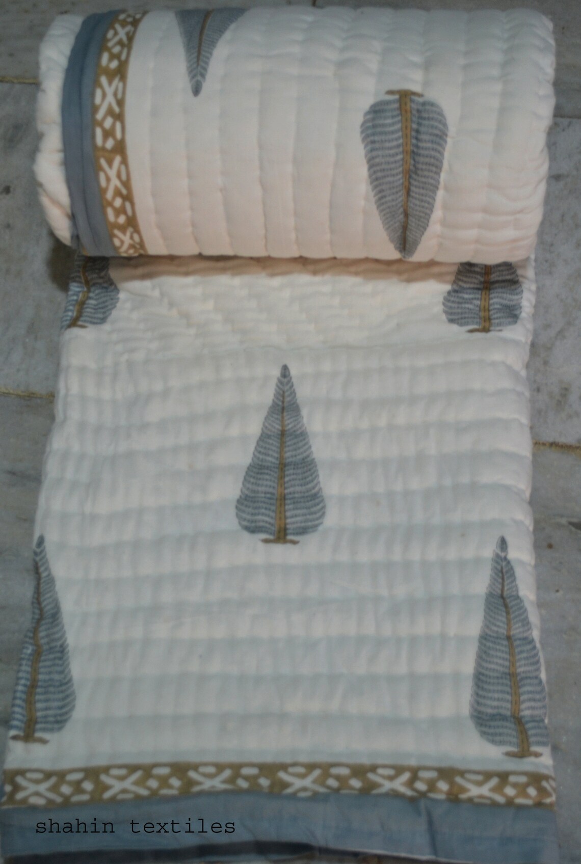 Indian Handmade Sanganer Hand Block Print Quilt Ultra Warm - Etsy