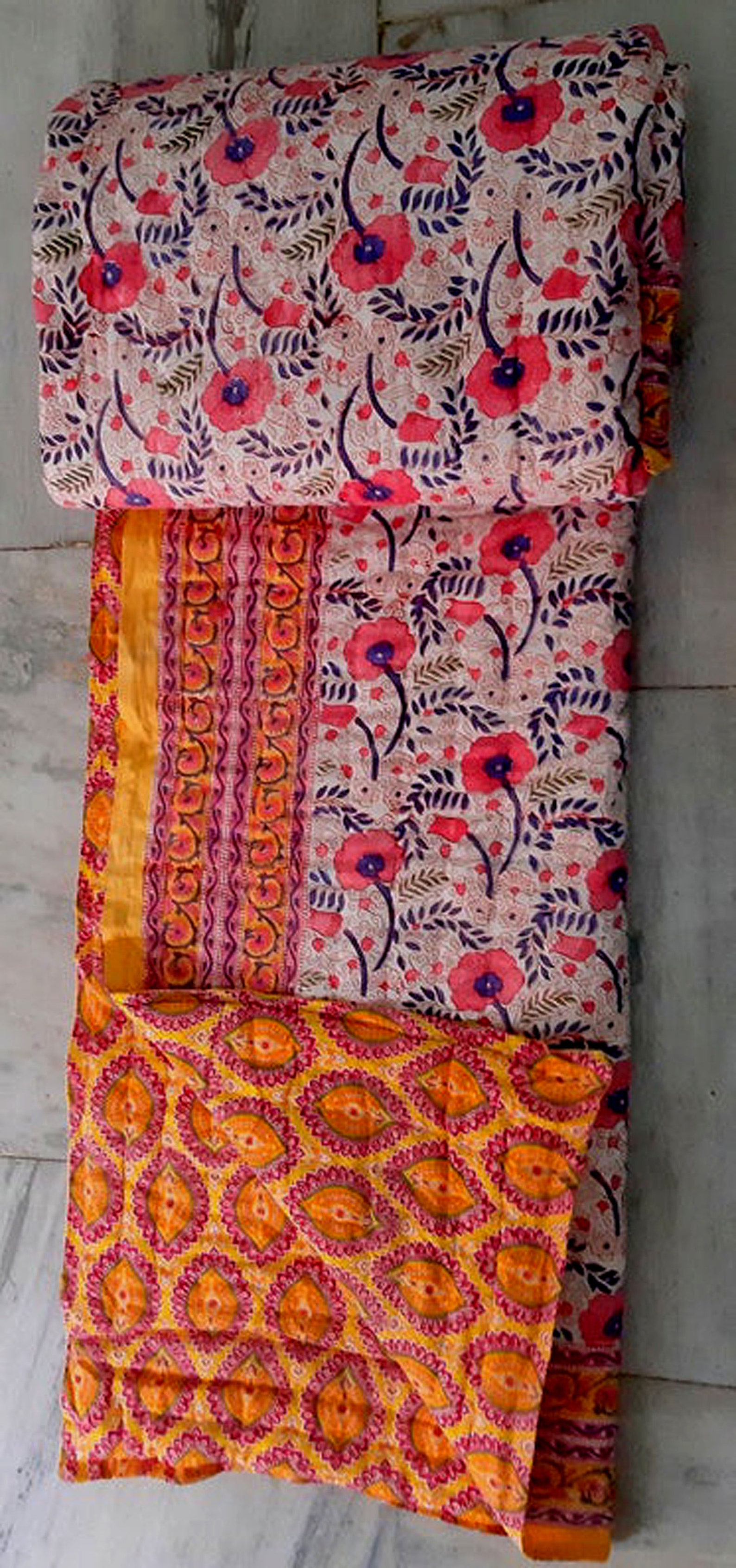 Indian Handmade Sanganer Hand Block Print Quilt Perfect for - Etsy