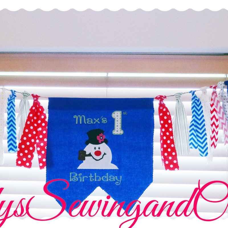 Snowman Banner - Etsy