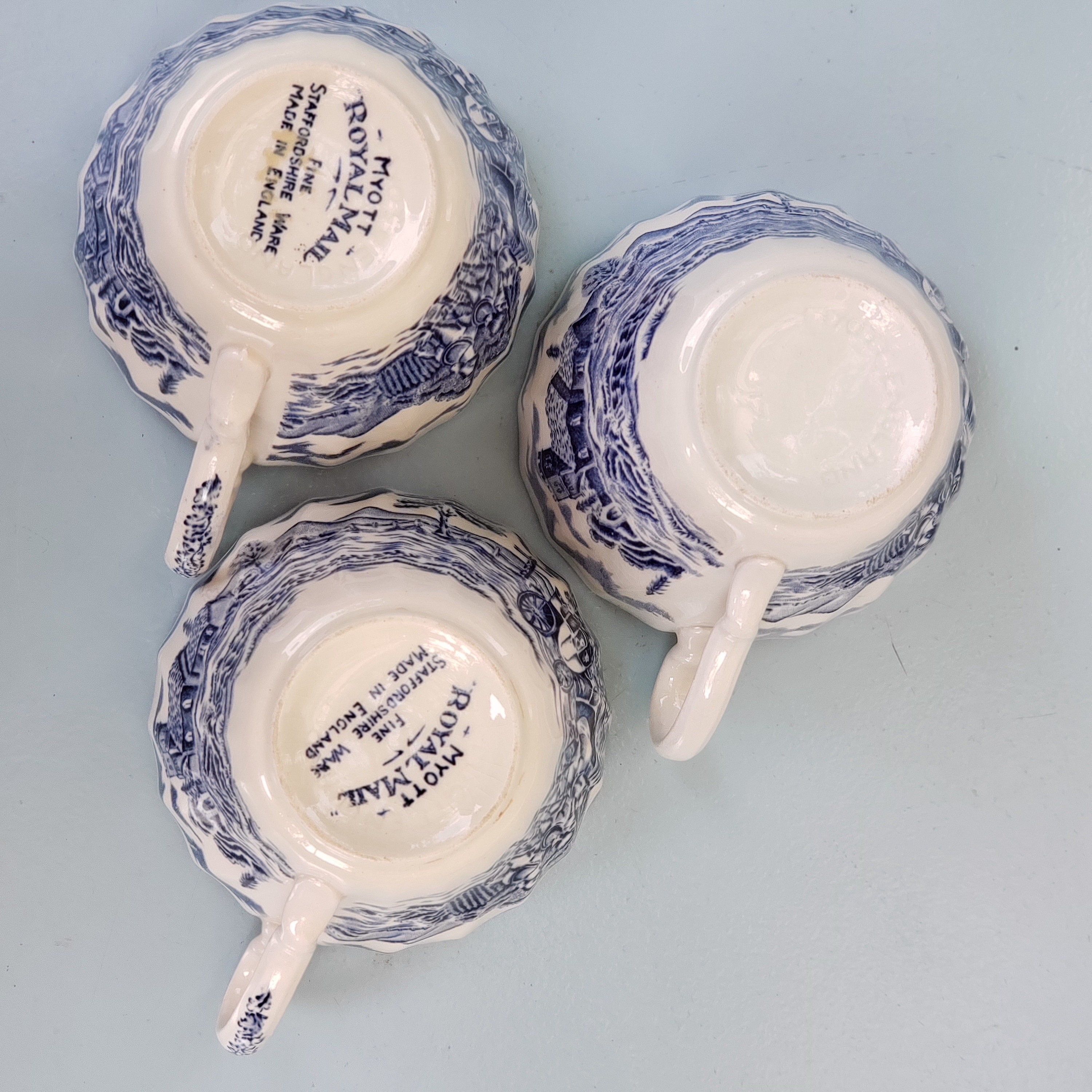 Myott Royal Mail Blue Coffee or Tea Service English Porcelain Service ...