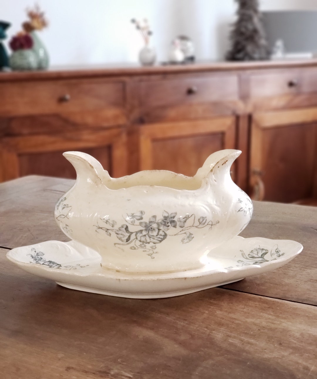 Very Pretty Terre De Fer Longchamp Gravy Boat Dupleix Model - Etsy