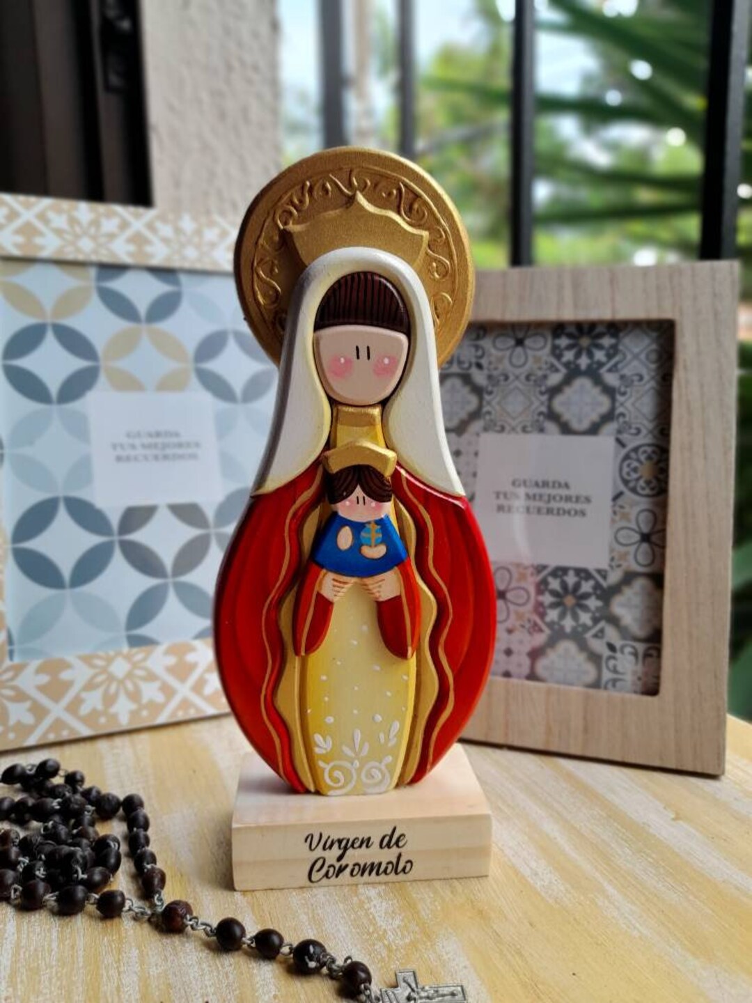 Image of the Virgin of Coromoto, Religious Statue, Religious Decoration ...
