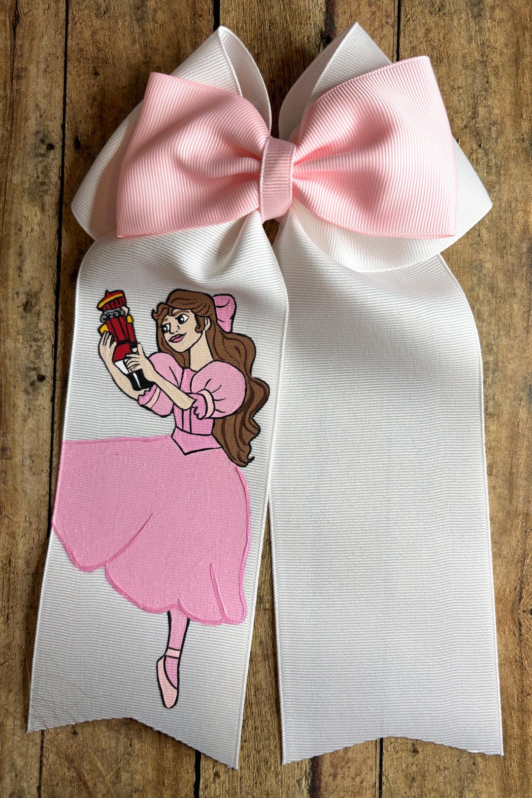 Clara From the Nutcracker Ballet Hand-painted Hair Bow. - Etsy