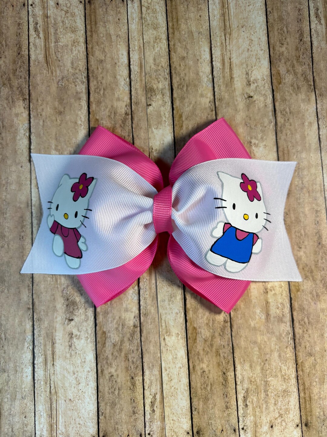 Kitty Cats' Hand-painted Hair Bow, Cat, Kitties. - Etsy