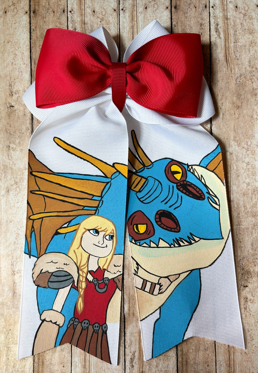 How to Train Your Dragon Stormfly and Astrid Hand Painted Hair Bow ...