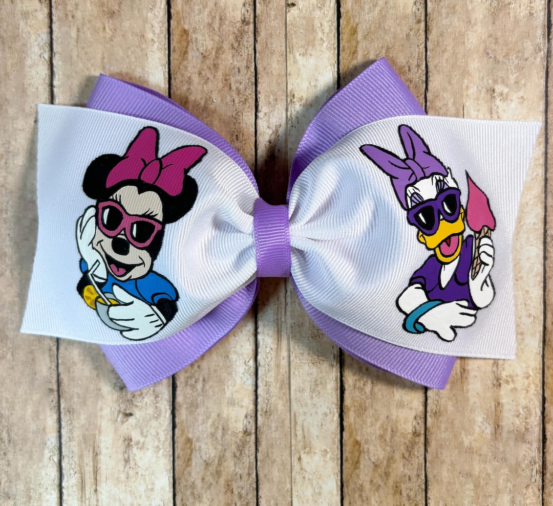 Disney's Daisy Duck and Minnie Mouse Lemonade & Ice Cream Hand-painted ...