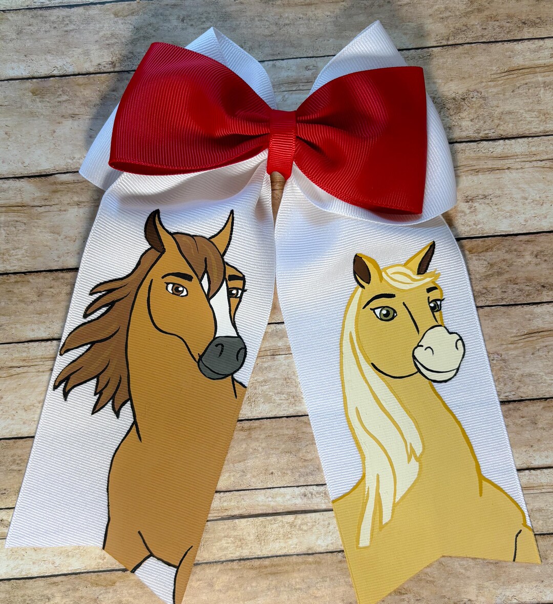 Spirit and Chica Linda or Spirit and Boomerang Hand Painted Hair Bow ...