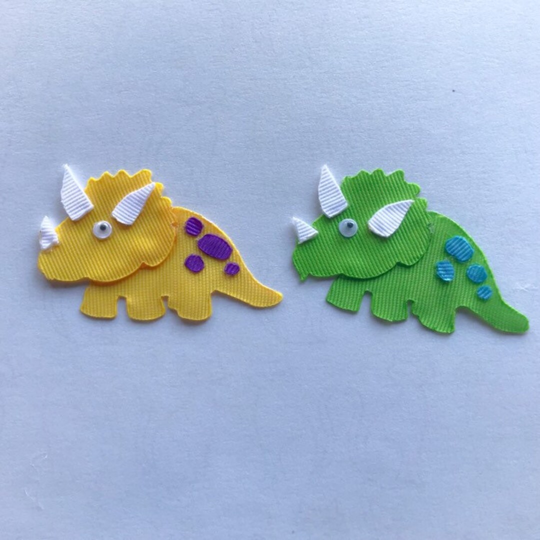 Baby Dinosaur Ribbon Sculpture, Dinosaur Hair Clip, Dinosaur Bow Accent ...