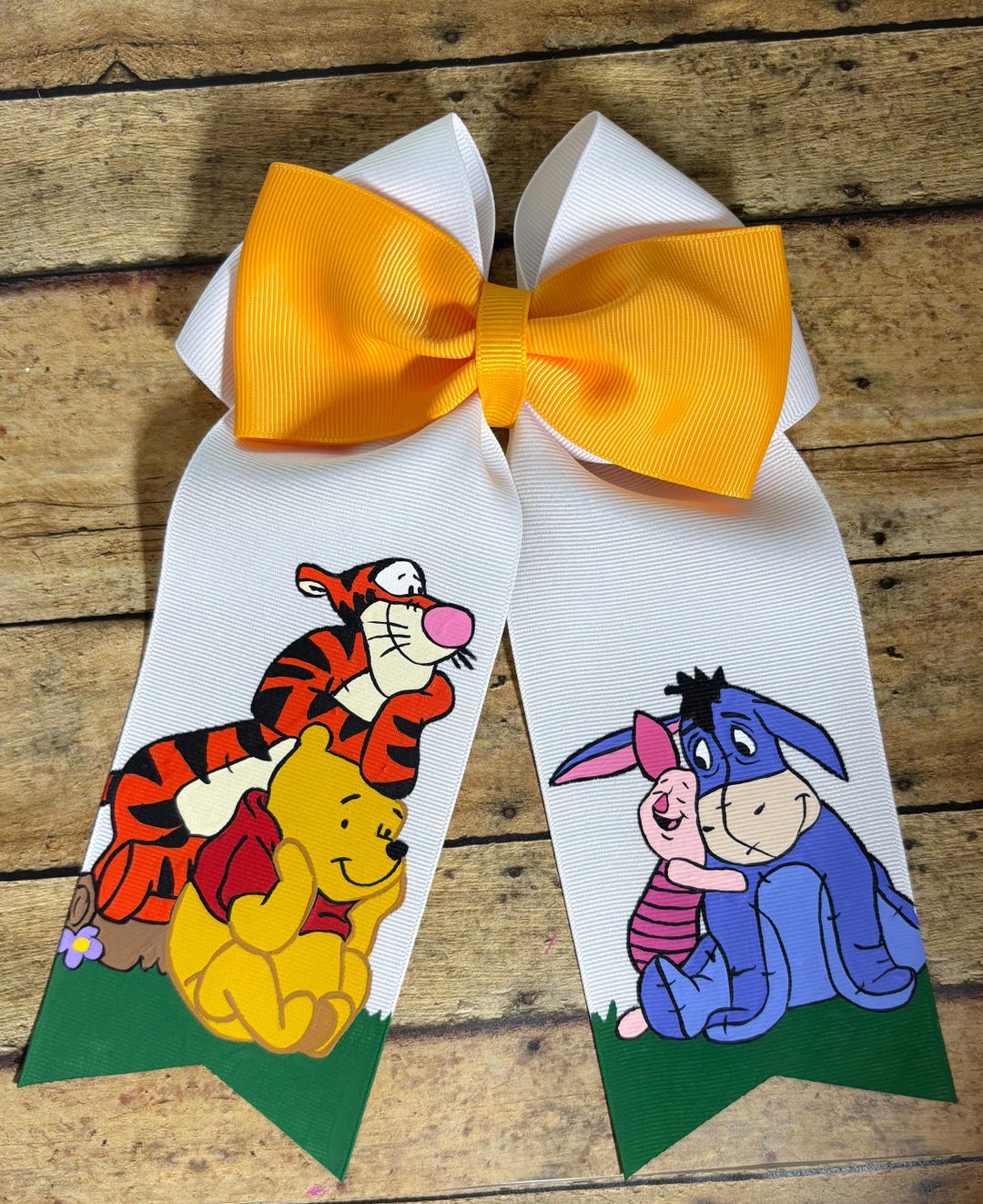 Disney's Winnie the Pooh, Tigger, Piglet, and Eeyore Hand-painted Hair ...