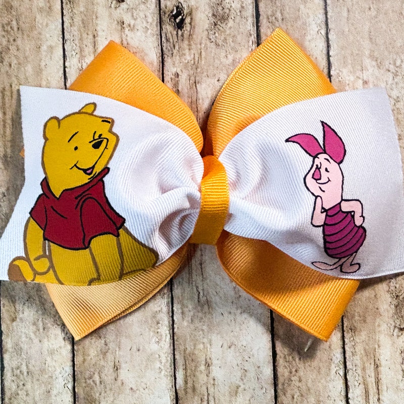 Winnie the Pooh Hairbows - Etsy