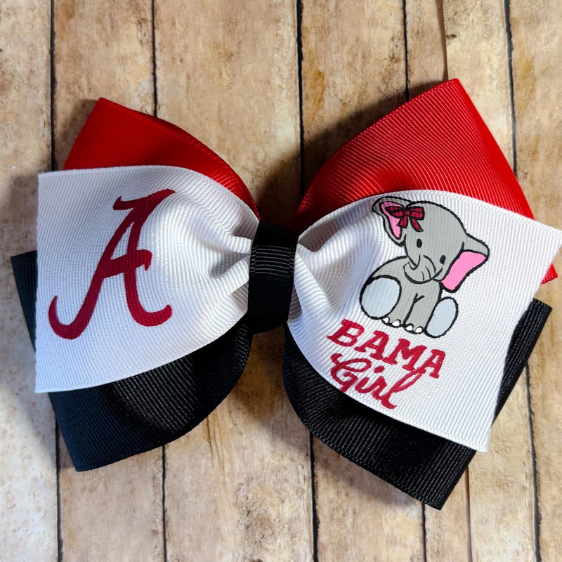 Alabama Hair Bow - Etsy