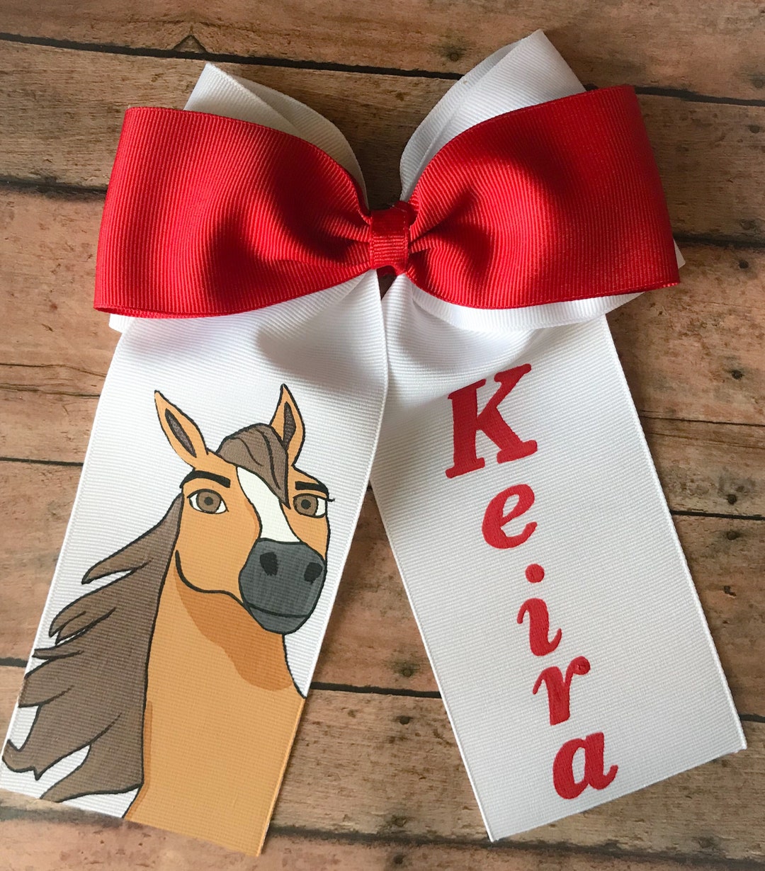 Spirit Riding Free Inspired Hand Painted Hair Bow, Spirit, Lucky Hair ...
