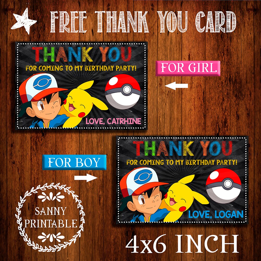 Pokemon Go Invitation Pokemon Invitation Pokemon Birthday - Etsy