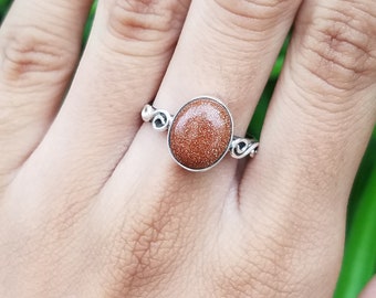 Sunstone ring | Etsy