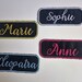 Embroidered Name Tag, Black Name Patch, Iron on Embroidered Name Patch ...