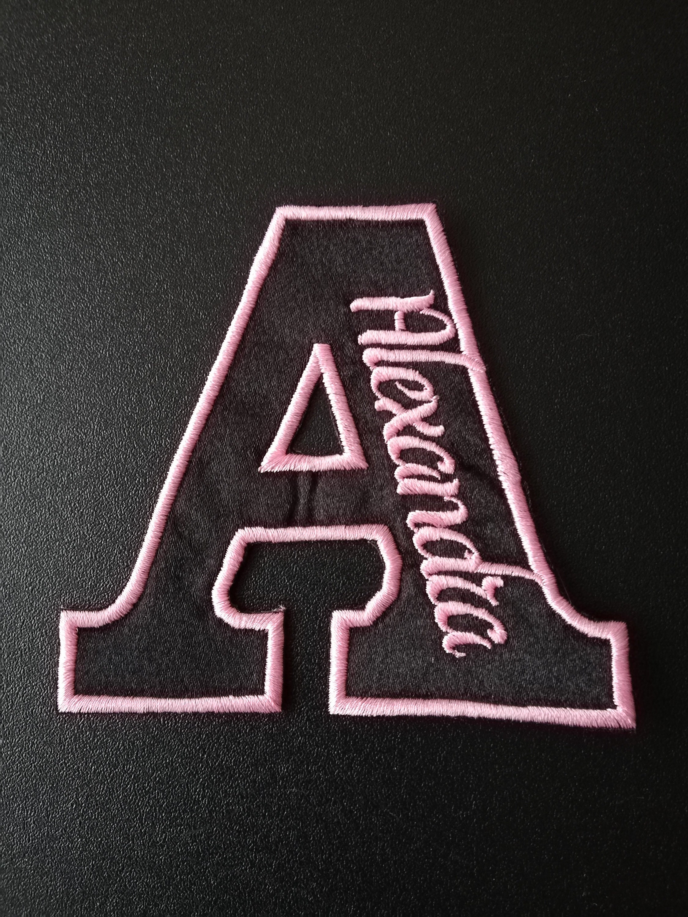 4 Embroidered Letters Patches Iron on Embroidered - Etsy